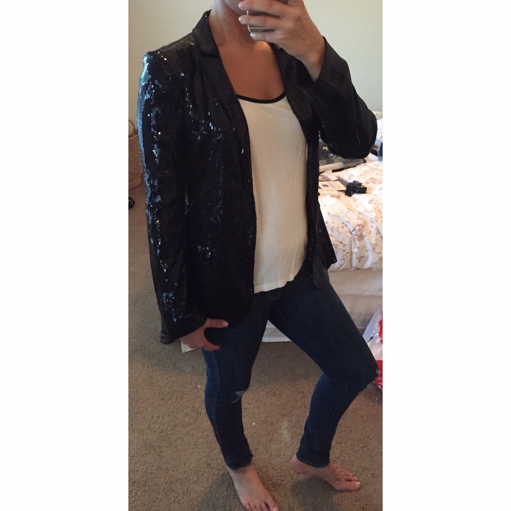 **Nwt** Very Flashy Sequin Jacket - Gem